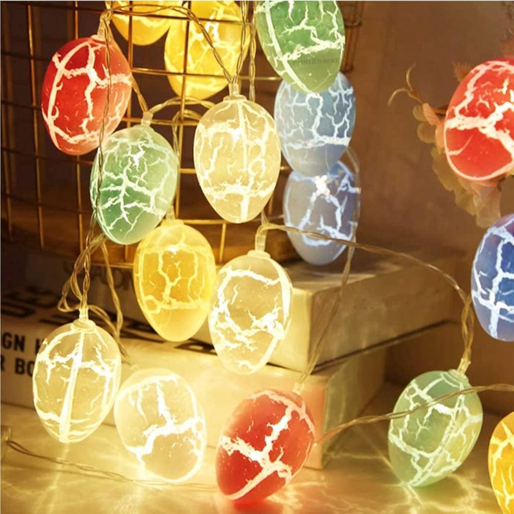 10 LED Egg Cracker Light | Diwali Christams New Year (Warm White) – 4 ...
